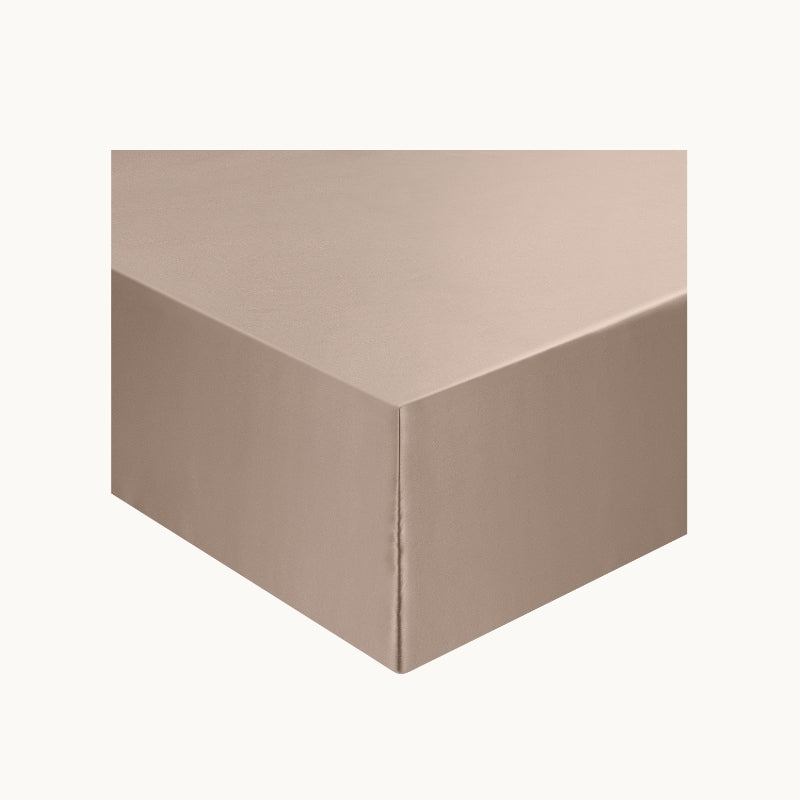 Mocha Silk Fitted Sheet | Gingerlily – Gingerlily London