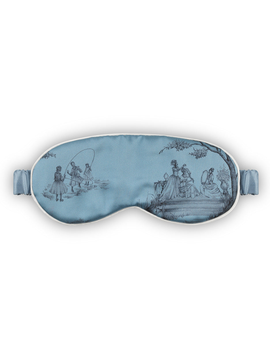 Harlem Toile Blue Eye Mask – Gingerlily London