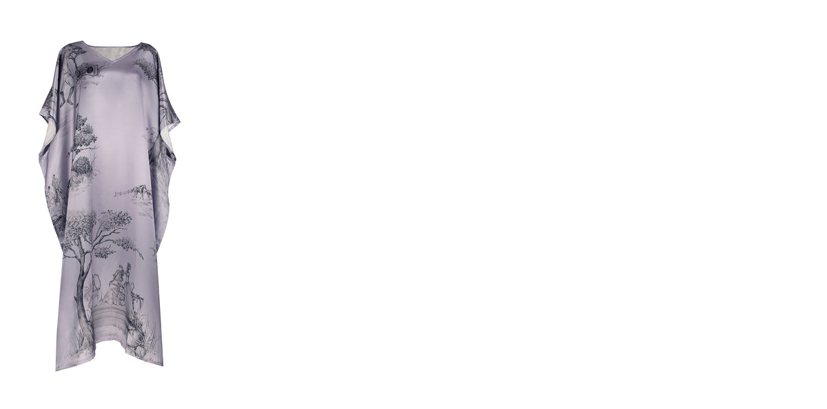 Harlem Toile Lilac Kaftan – Gingerlily London