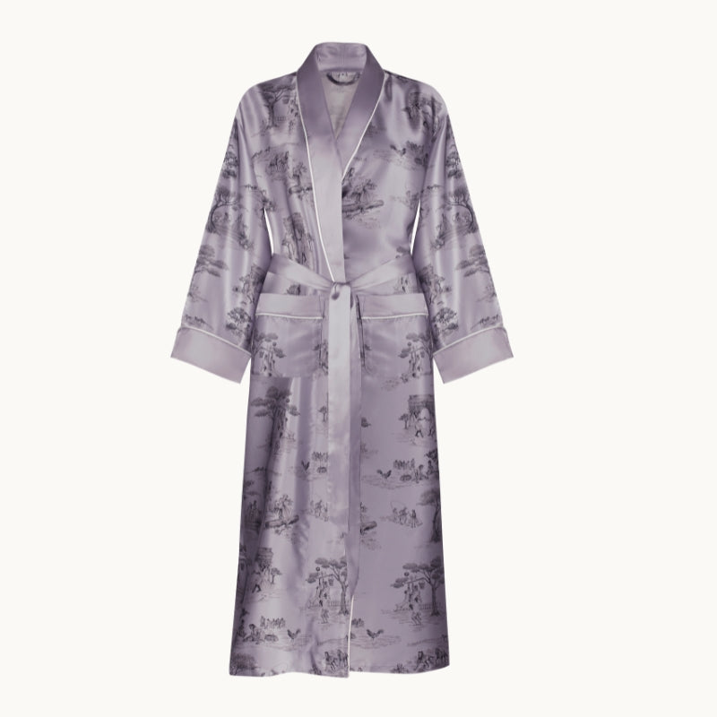 Harlem Toile Lilac Robe – Gingerlily London