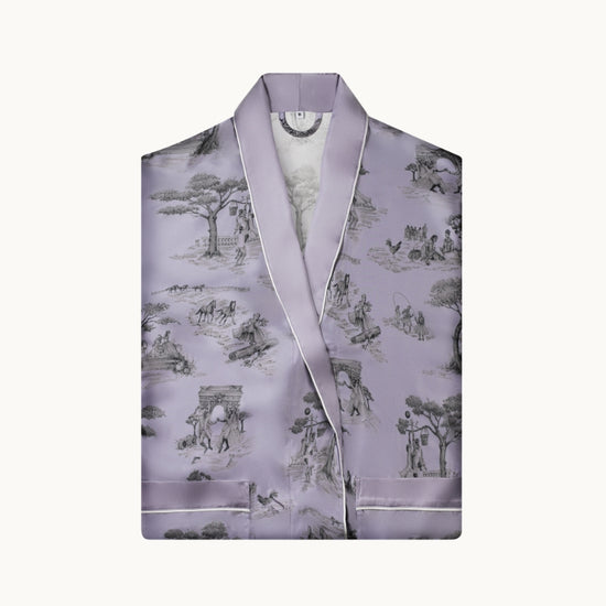Harlem Toile Lilac Robe – Gingerlily London